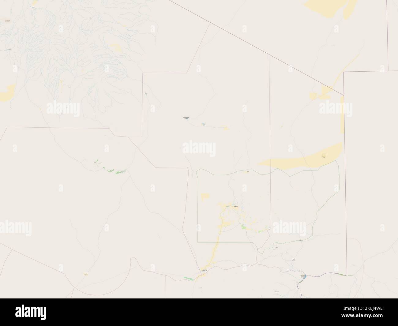 Ennedi Ouest, region of Chad. Open Street Map Stock Photo - Alamy