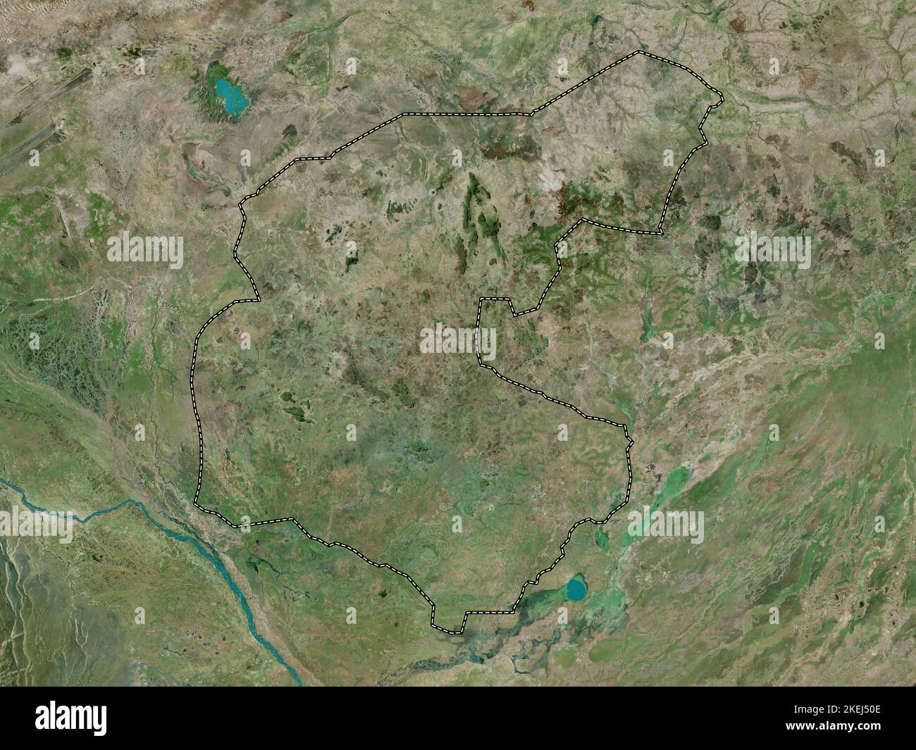 Guera, region of Chad. High resolution satellite map Stock Photo - Alamy