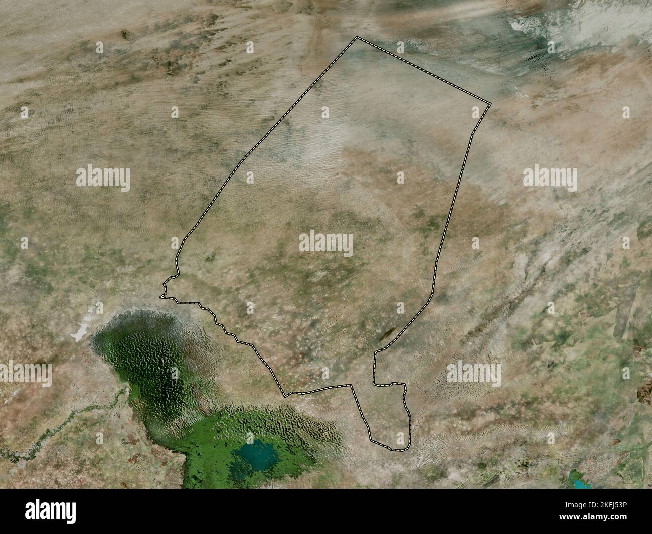 Kanem, region of Chad. High resolution satellite map Stock Photo - Alamy