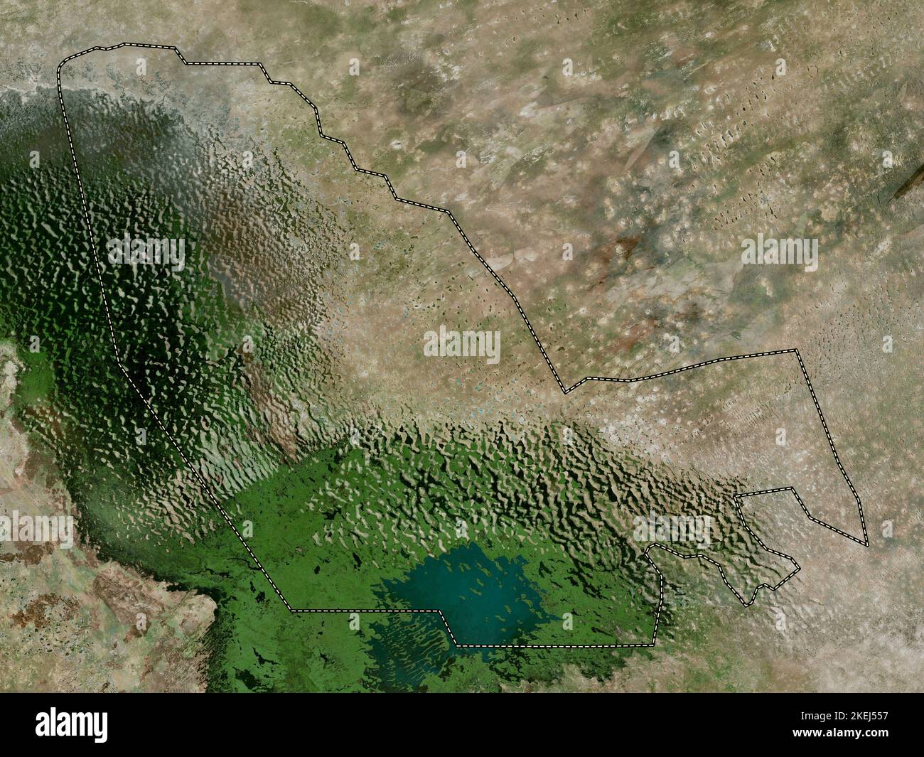 Lac, region of Chad. High resolution satellite map Stock Photo - Alamy