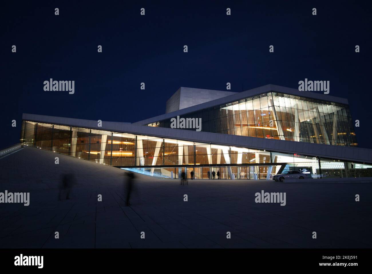 Oslo Opera House at Night Stock Photo - Alamy