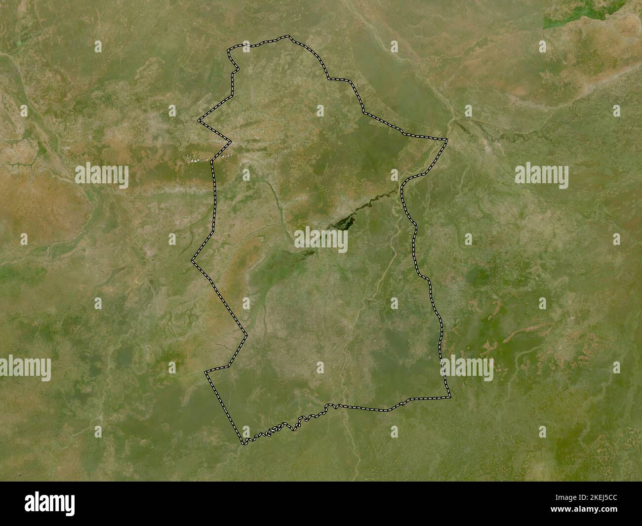 Mandoul, region of Chad. Low resolution satellite map Stock Photo - Alamy