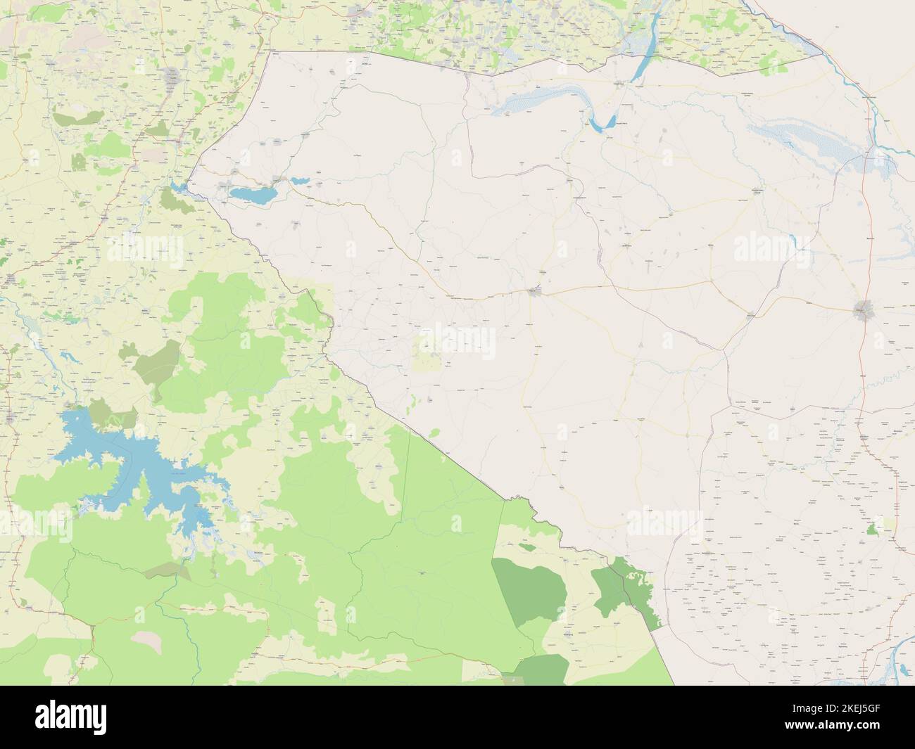 Mayo-Kebbi Ouest, region of Chad. Open Street Map Stock Photo - Alamy