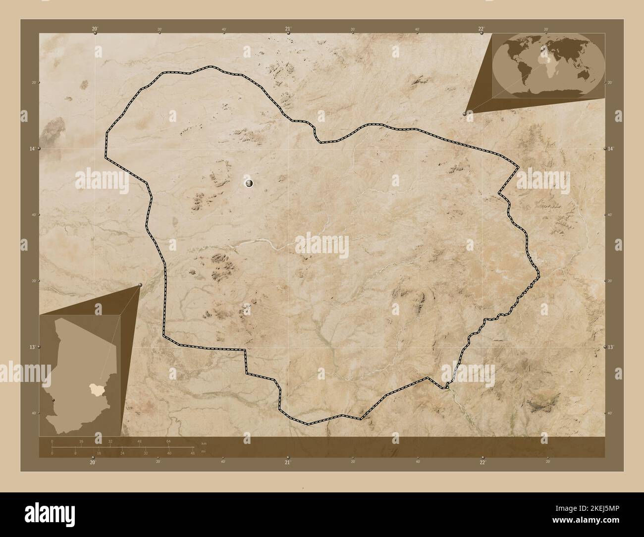 Chad map zoom border satellite hi-res stock photography and images - Alamy