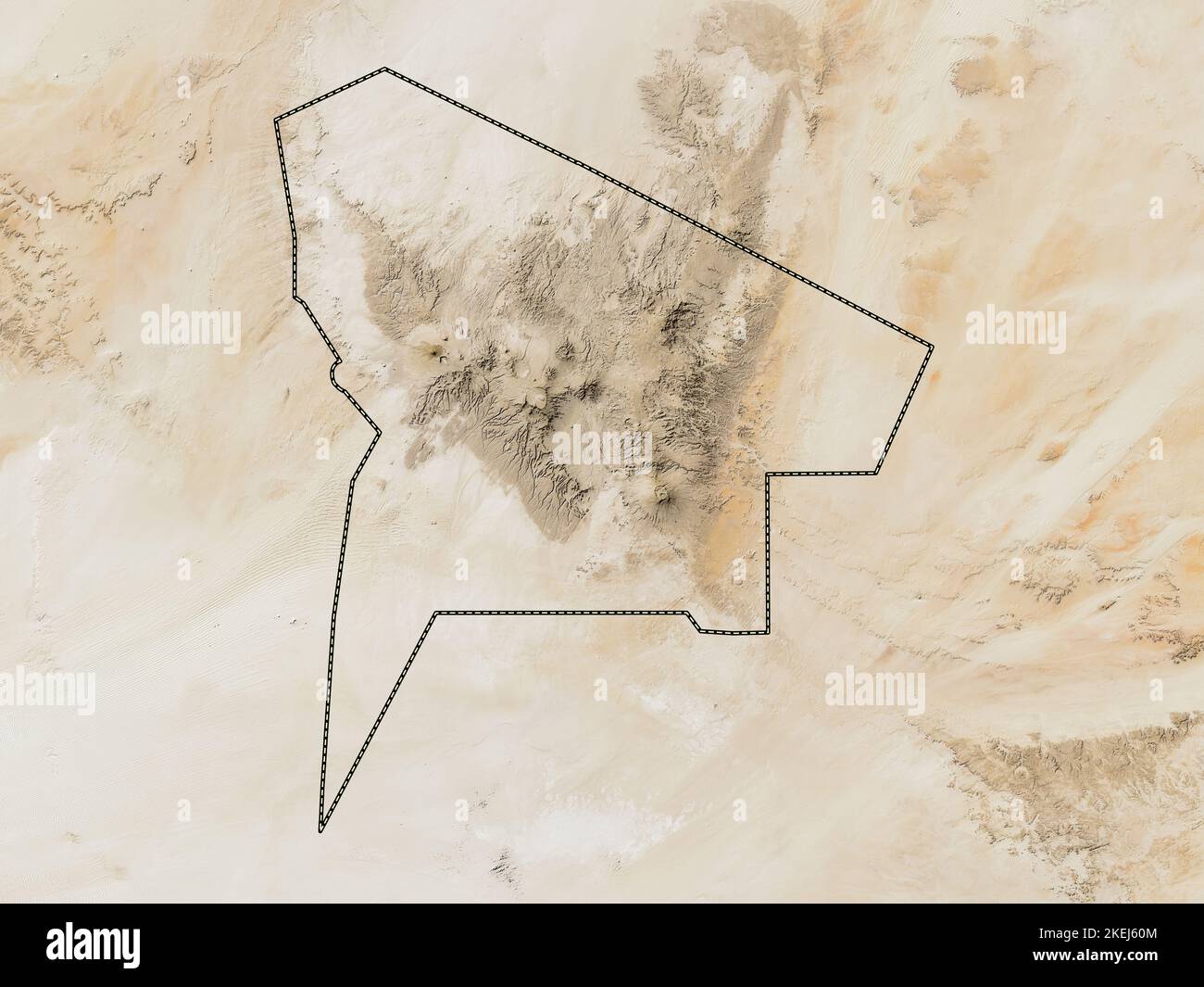 Tibesti, region of Chad. Low resolution satellite map Stock Photo - Alamy