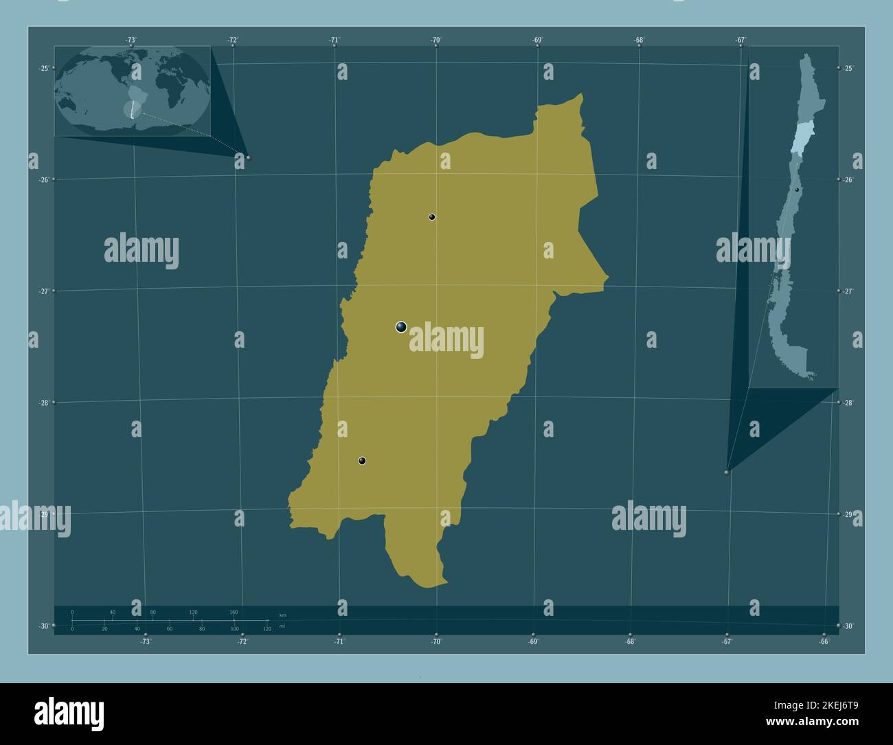 Chile atacama map hi-res stock photography and images - Alamy