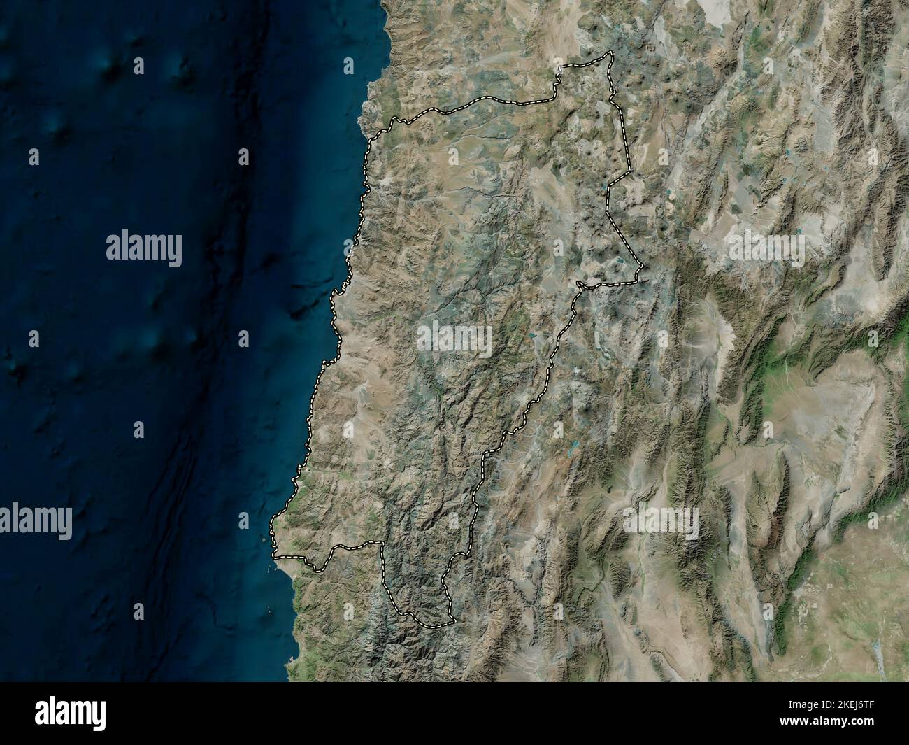 Atacama, region of Chile. High resolution satellite map Stock Photo - Alamy