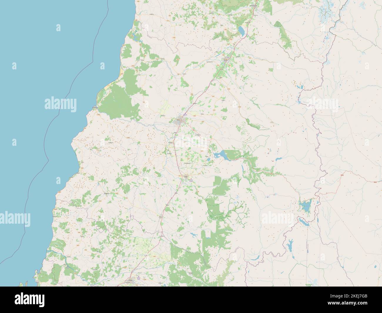 Maule chile map geography hi-res stock photography and images - Alamy