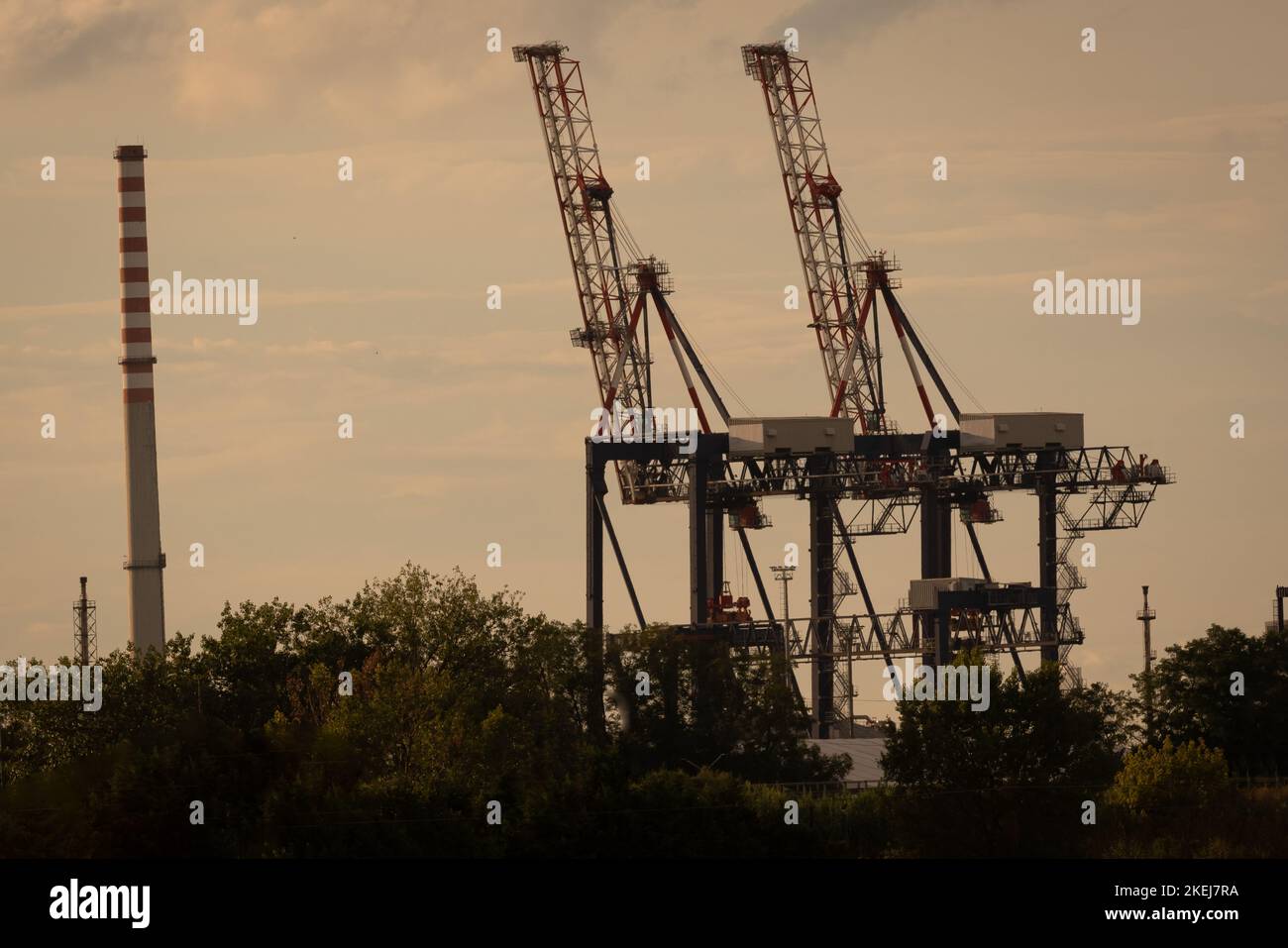 Industrial and port area of Ravenna, The Production District is made up ...