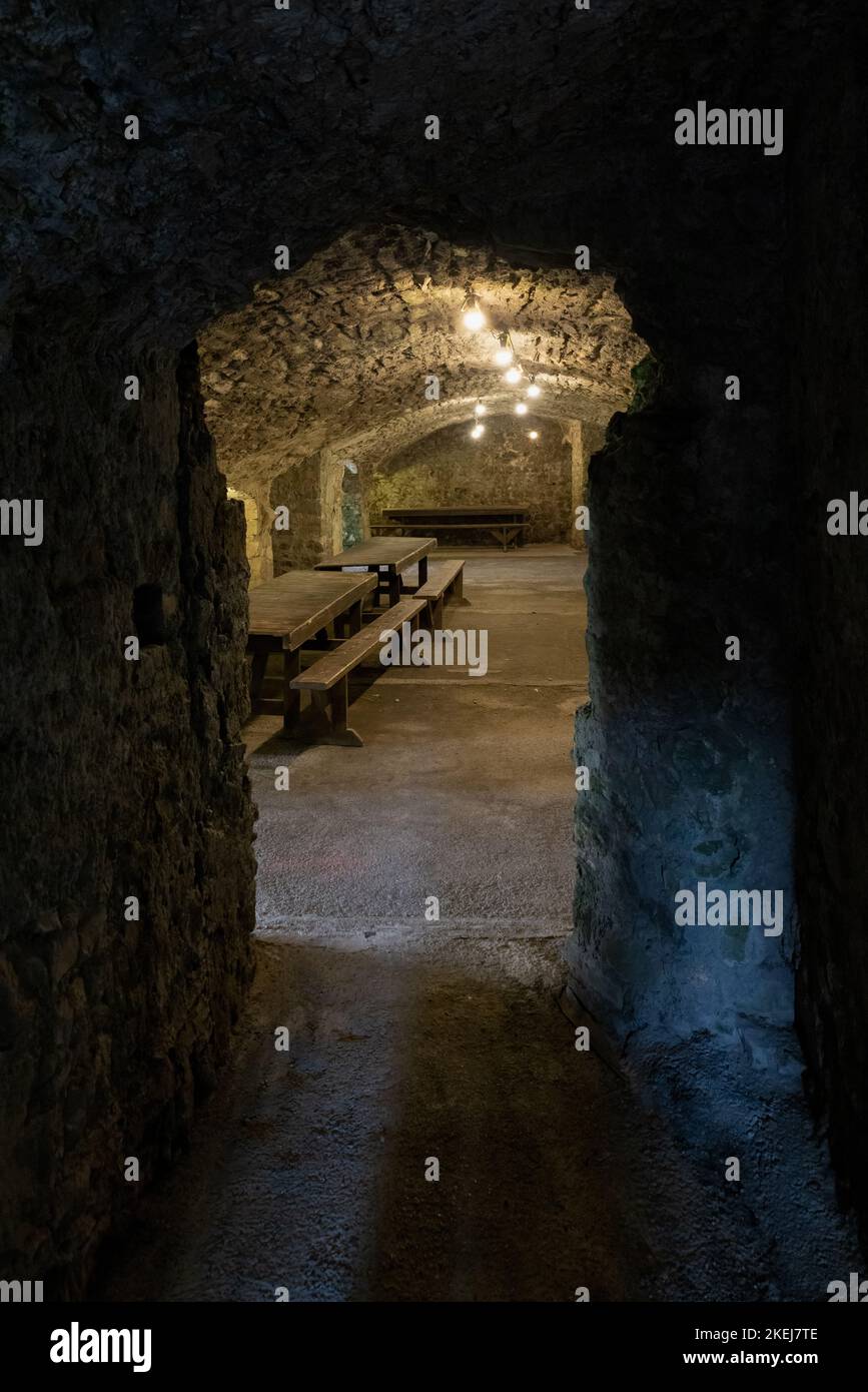 Interior image, Carew castle, Pembrokeshire, Wales, UK Stock Photo - Alamy