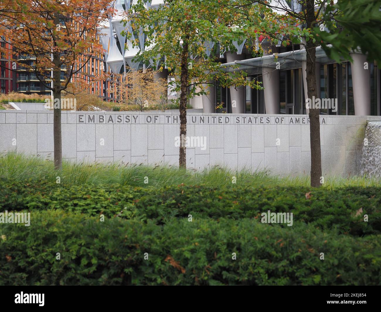 LONDON, UK - CIRCA OCTOBER 2022: Embassy of the United States of ...
