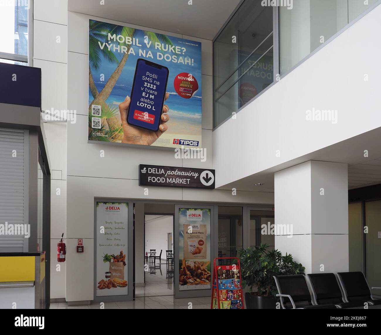 BRATISLAVA, SLOVAKIA - CIRCA SEPTEMBER 2022: Delia food market at ...