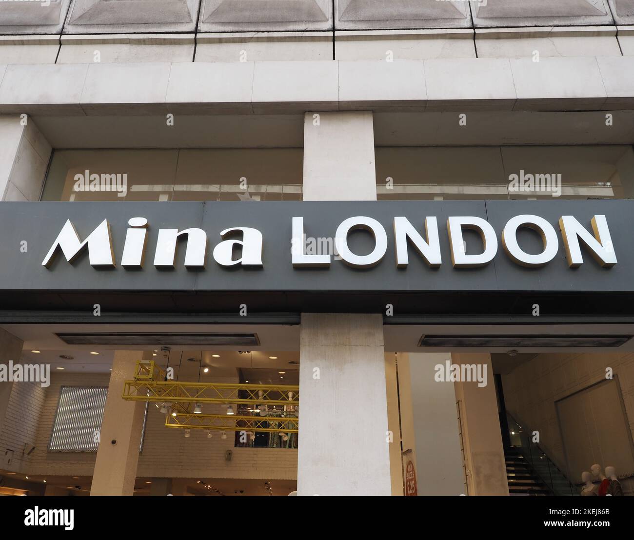 LONDON, UK - CIRCA OCTOBER 2022: Mina storefront sign Stock Photo - Alamy