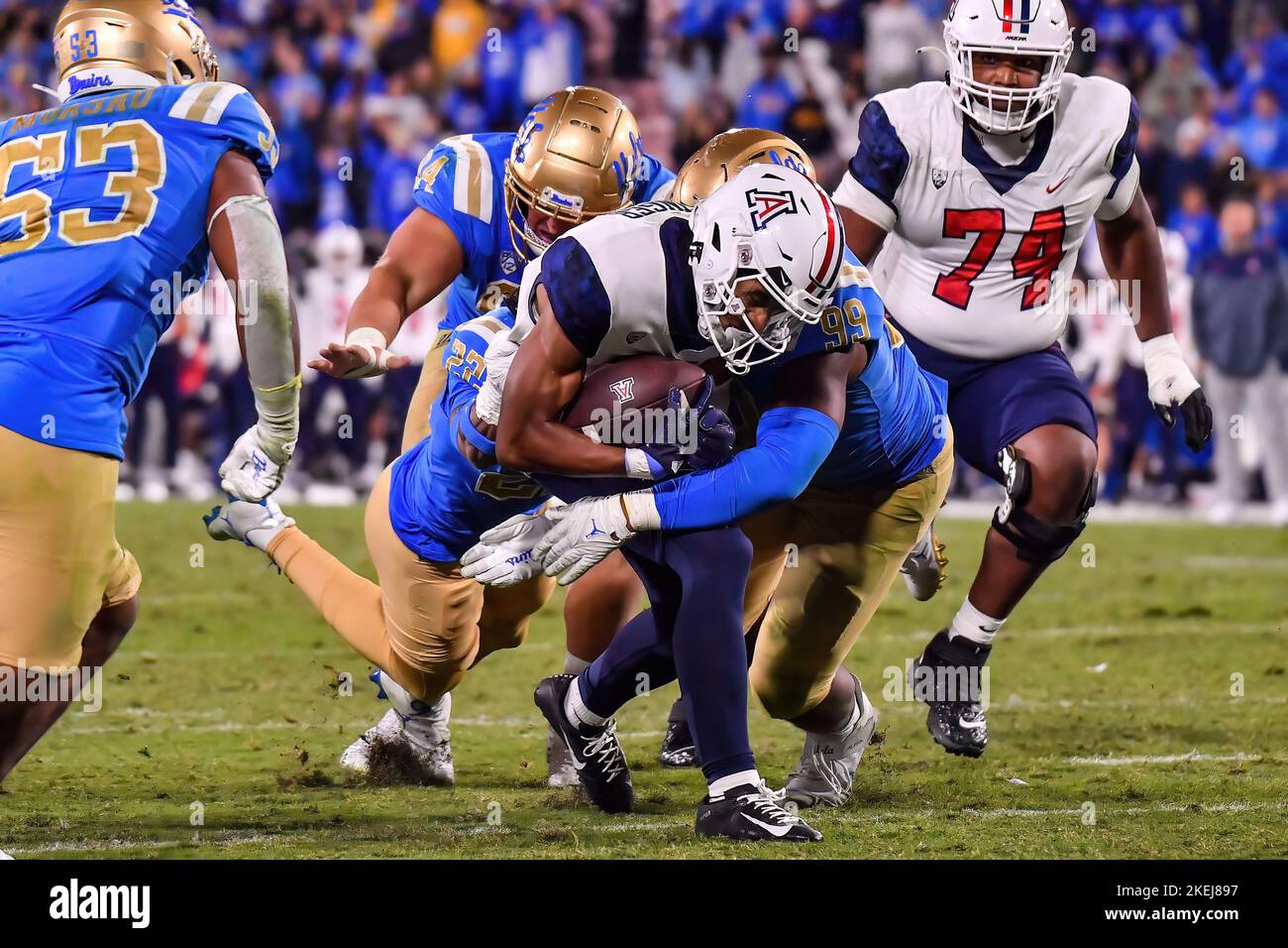 Pasadena, CA. 12th Nov, 2022. Arizona Wildcats wide receiver Dorian ...