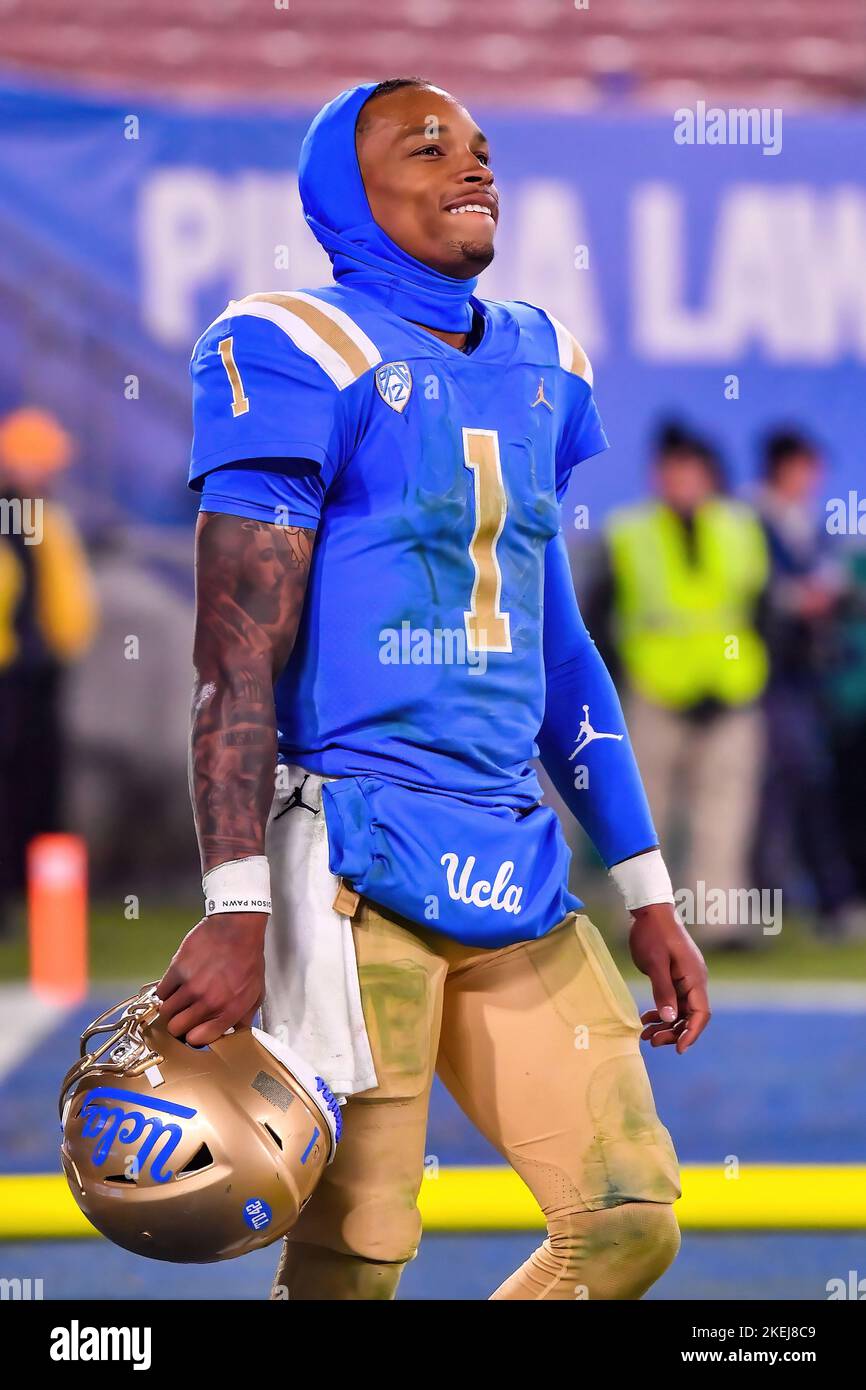 Pasadena, CA. 13th Nov, 2022. UCLA Bruins quarterback Dorian Thompson ...