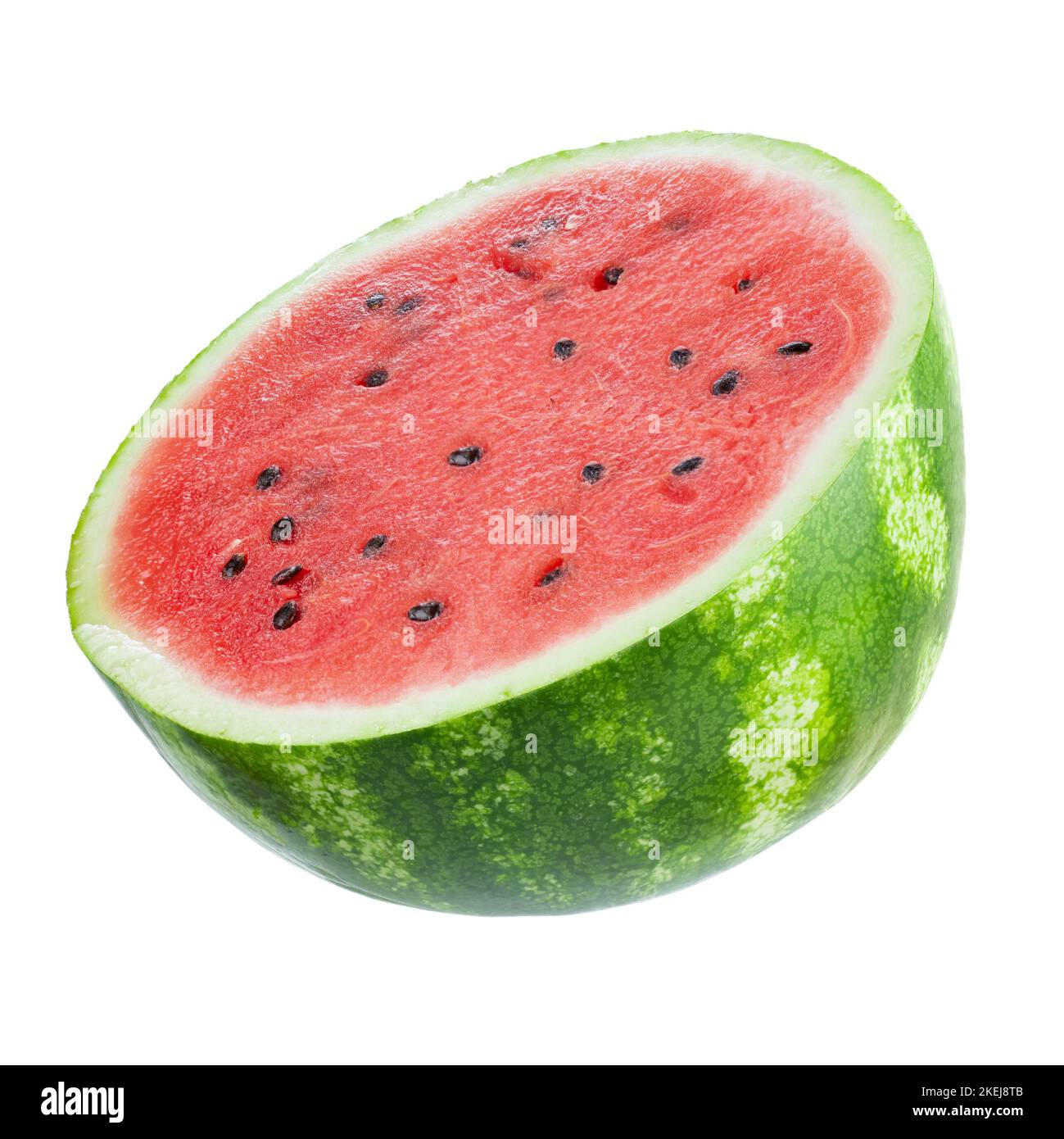 Half watermelon with isolated on white background. File contains ...