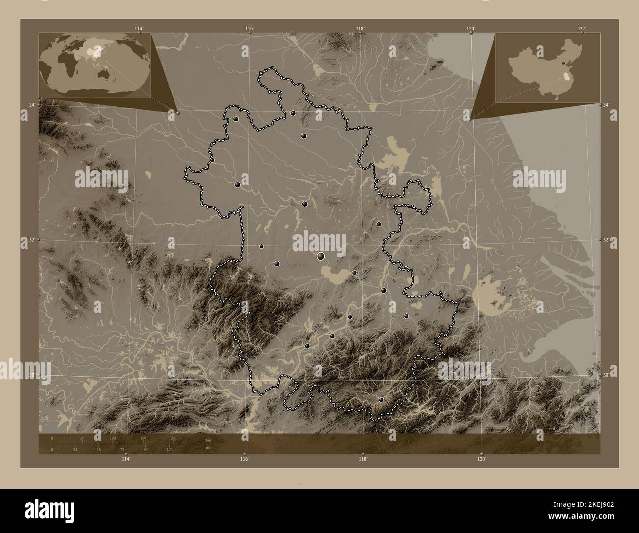 Map of hefei hi-res stock photography and images - Alamy