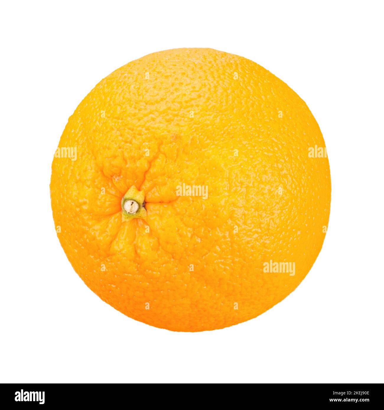 Ripe orange isolated on white background. File contains clipping path ...