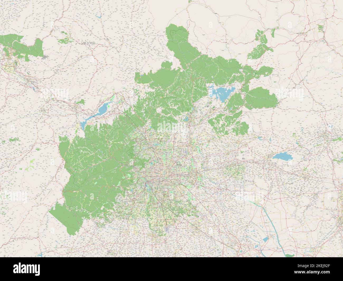 Beijing, municipality of China. Open Street Map Stock Photo - Alamy