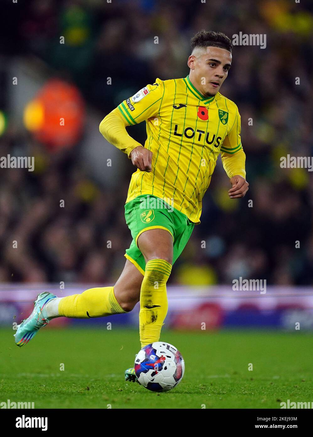 Norwich City's Max Aarons during the Sky Bet Championship match at ...