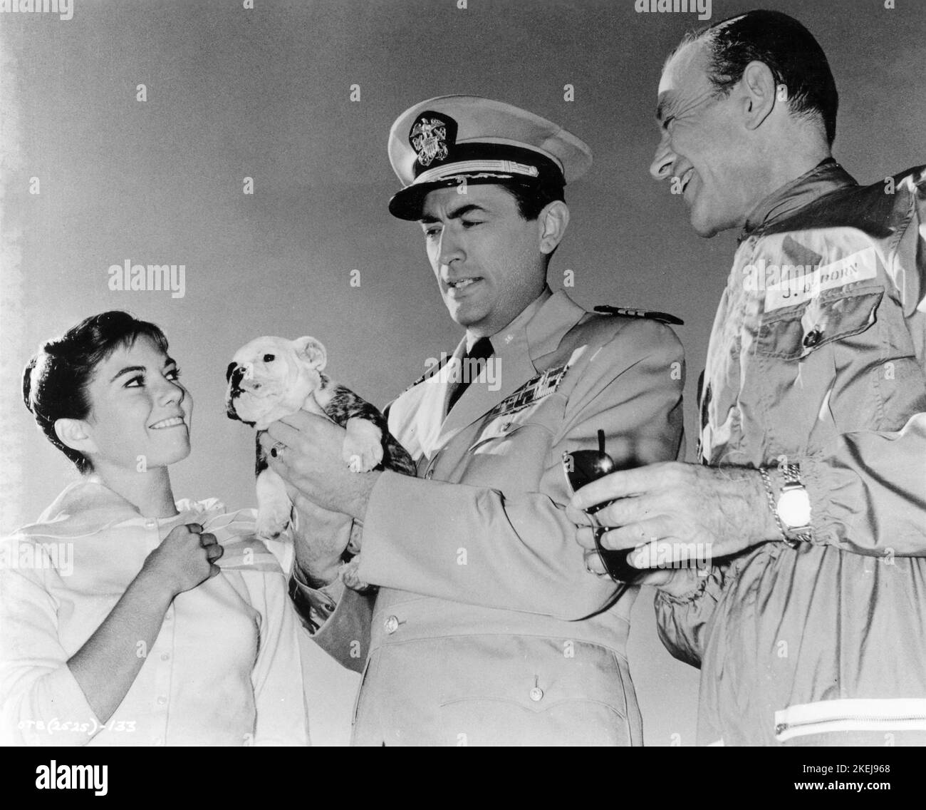 GREGORY PECK with his second wife VERONIQUE PECK and Dog on set ...