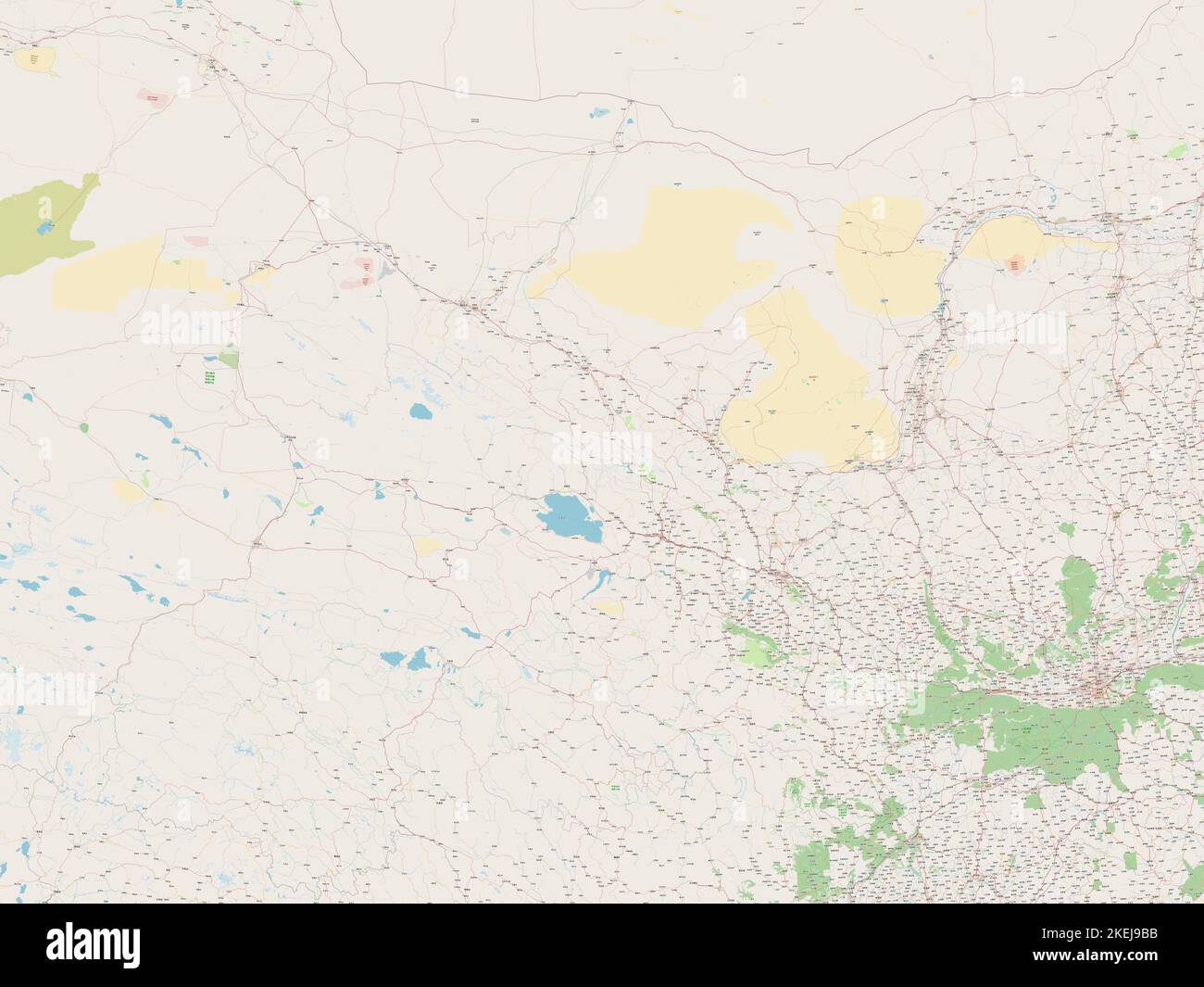 Gansu china asia map hi-res stock photography and images - Alamy
