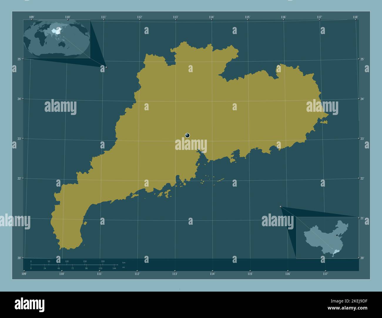 Guangdong outline map hi-res stock photography and images - Alamy