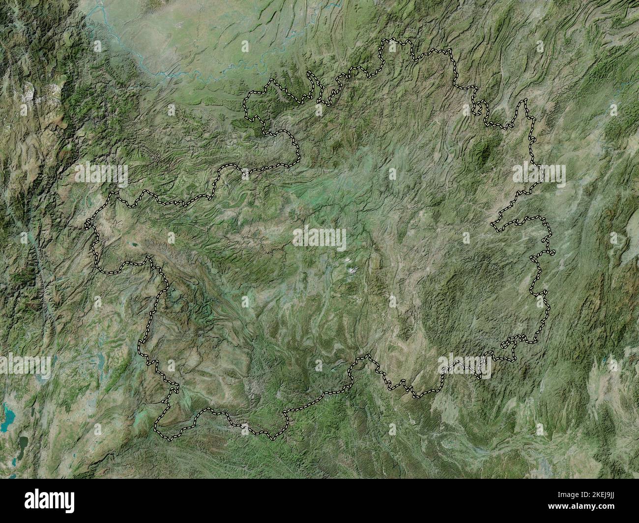 Guizhou, province of China. High resolution satellite map Stock Photo ...
