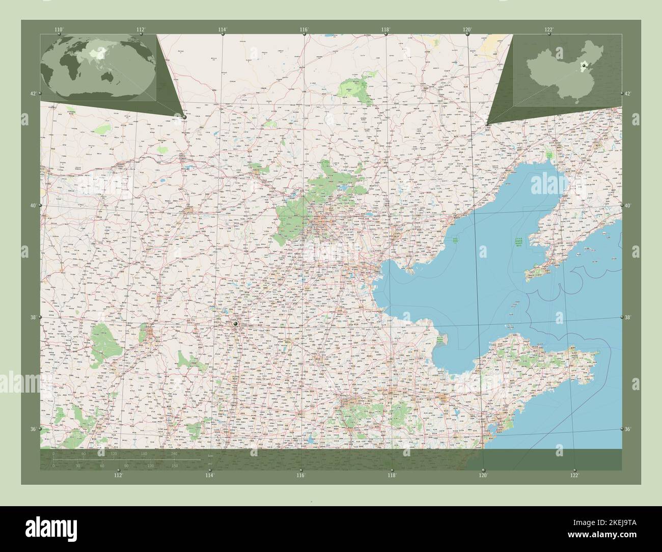 Map of shijiazhuang hi-res stock photography and images - Alamy