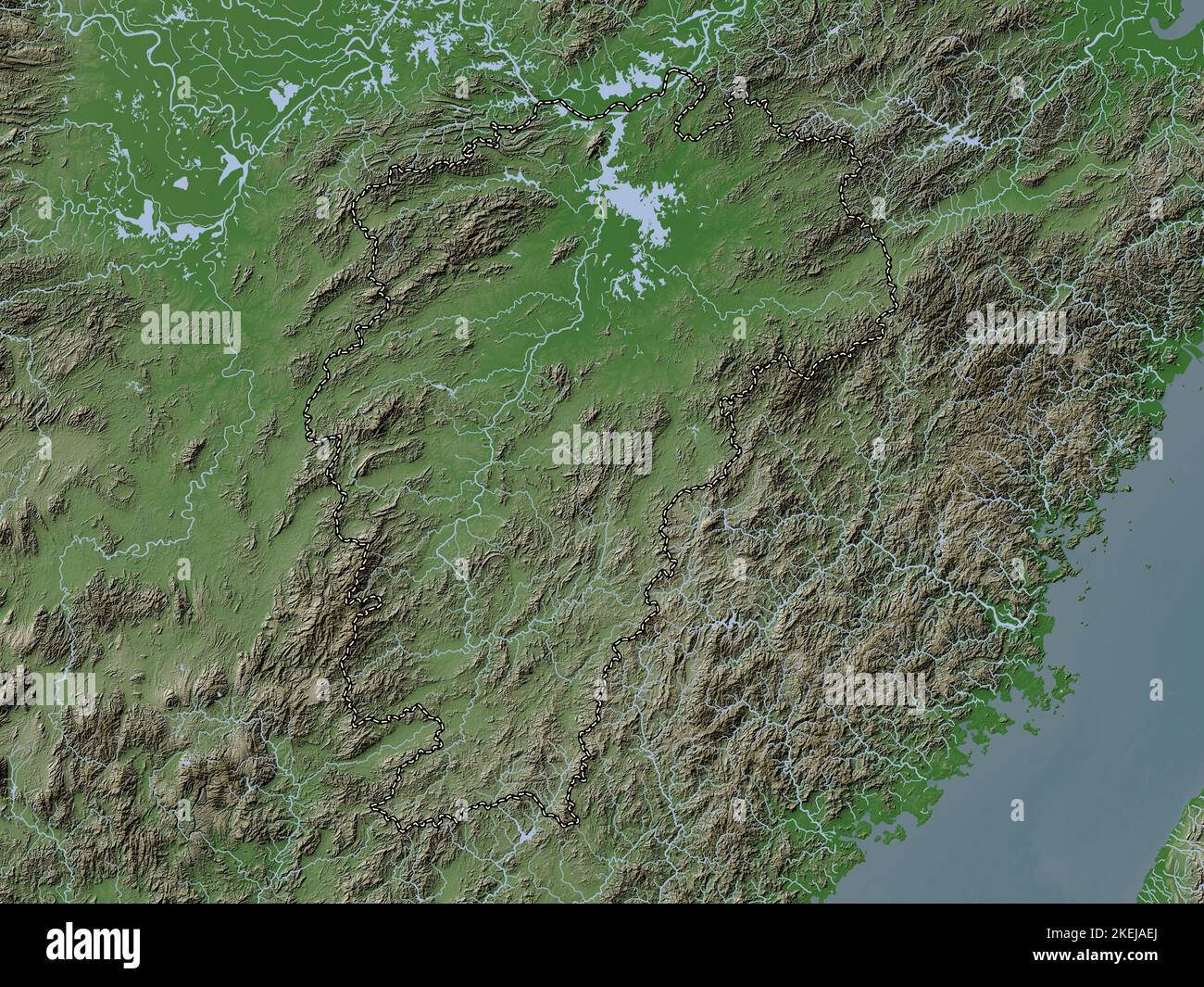 Jiangxi china asia map hi-res stock photography and images - Alamy
