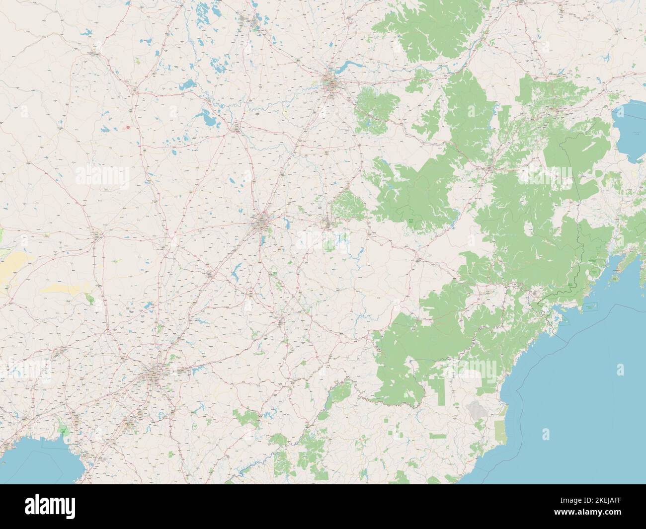 Jilin, province of China. Open Street Map Stock Photo - Alamy