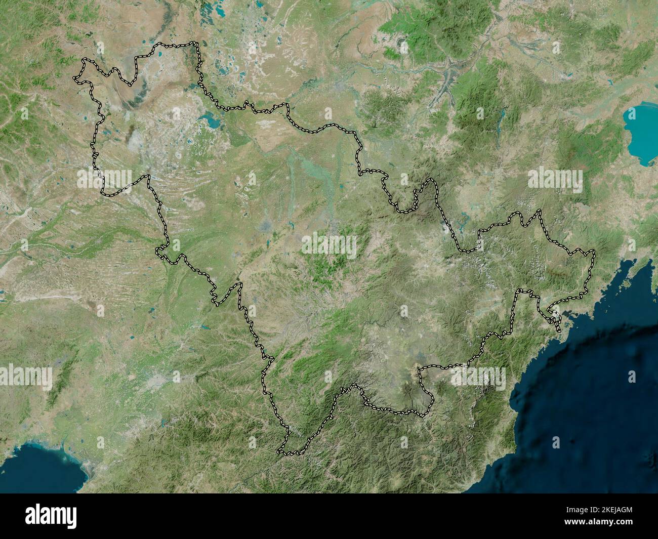 Jilin, province of China. High resolution satellite map Stock Photo - Alamy