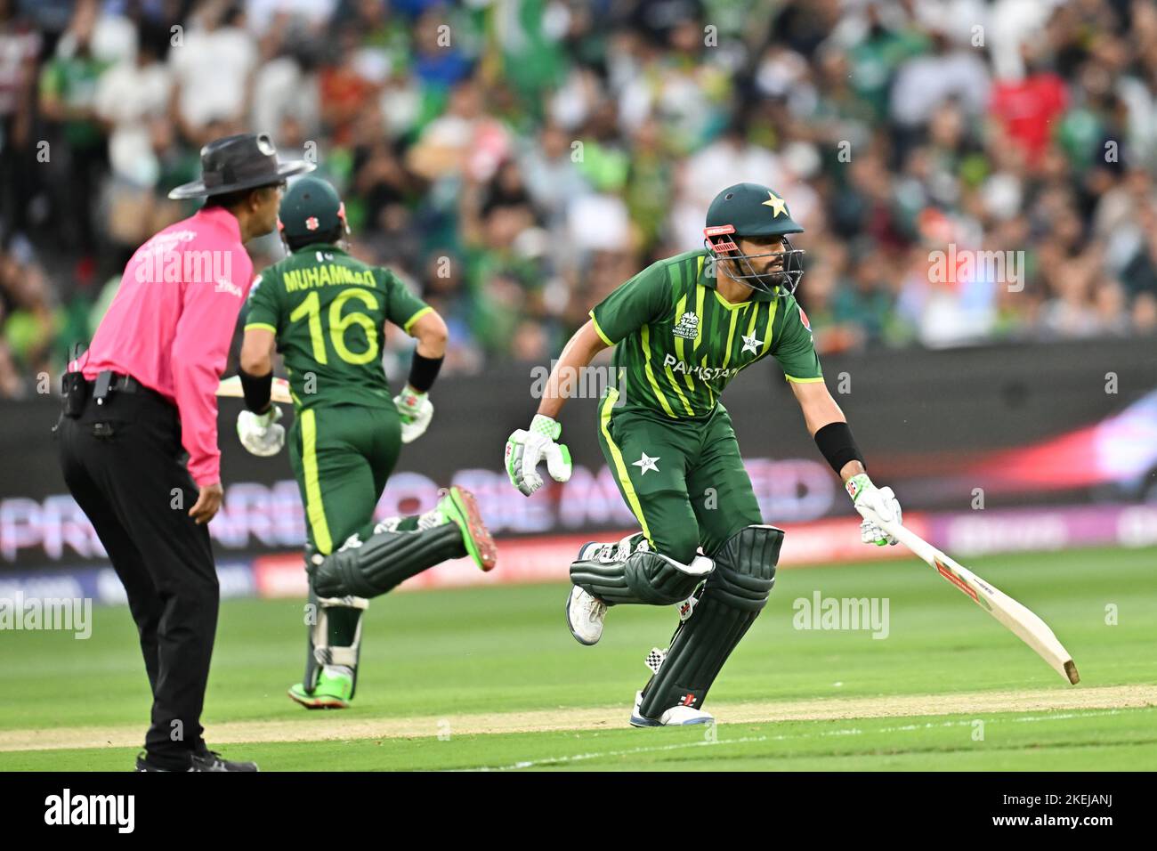 Melbourne, Australia. 13th Nov, 2022. Mohammad Rizwan and Babar Azam of ...