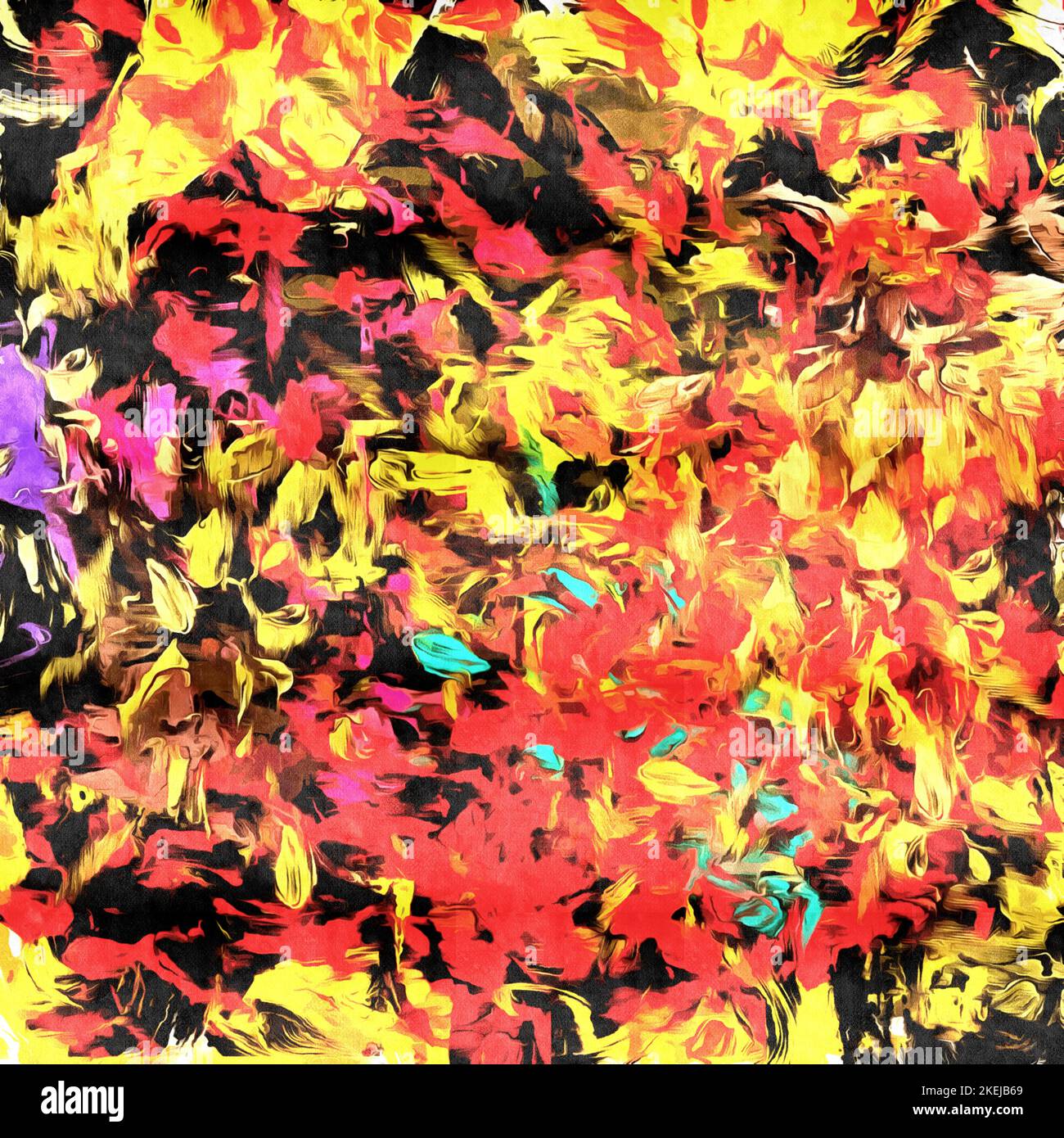 abstract psychedelic background from color chaotic blurred stains brush ...