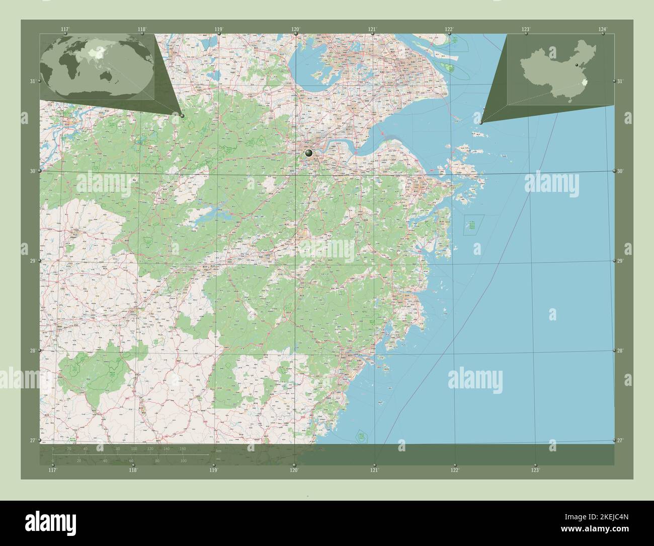 Zhejiang province map hi-res stock photography and images - Alamy
