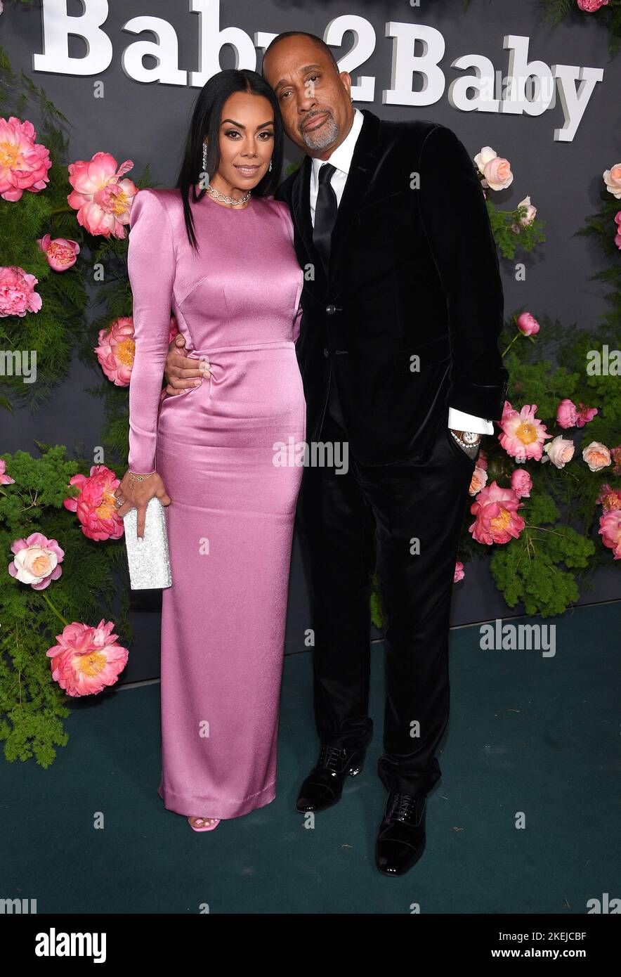 Brandy Garnett and Kenya Barris arriving to the 2022 Baby2Baby Gala Presented by Paul Mitchell ...