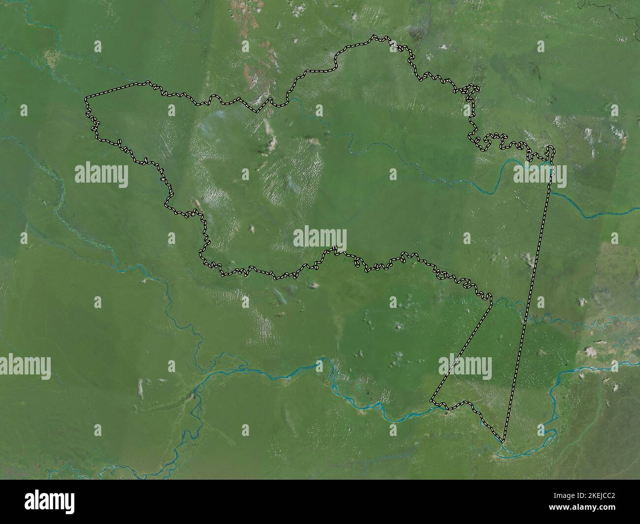 Amazonas, department of Colombia. High resolution satellite map Stock ...