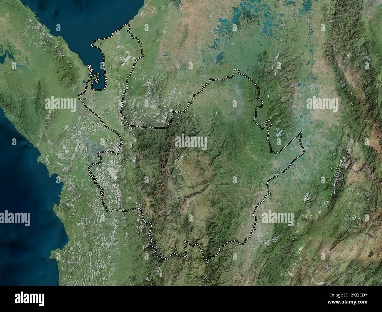 Antioquia, department of Colombia. High resolution satellite map Stock Photo - Alamy