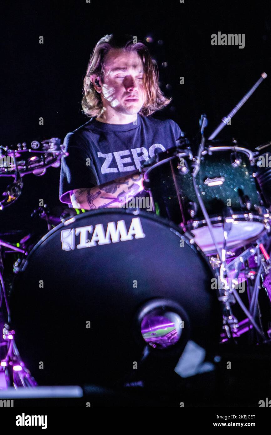 Milan Italy. 12 November 2022. The English band ALT-J performs live on ...