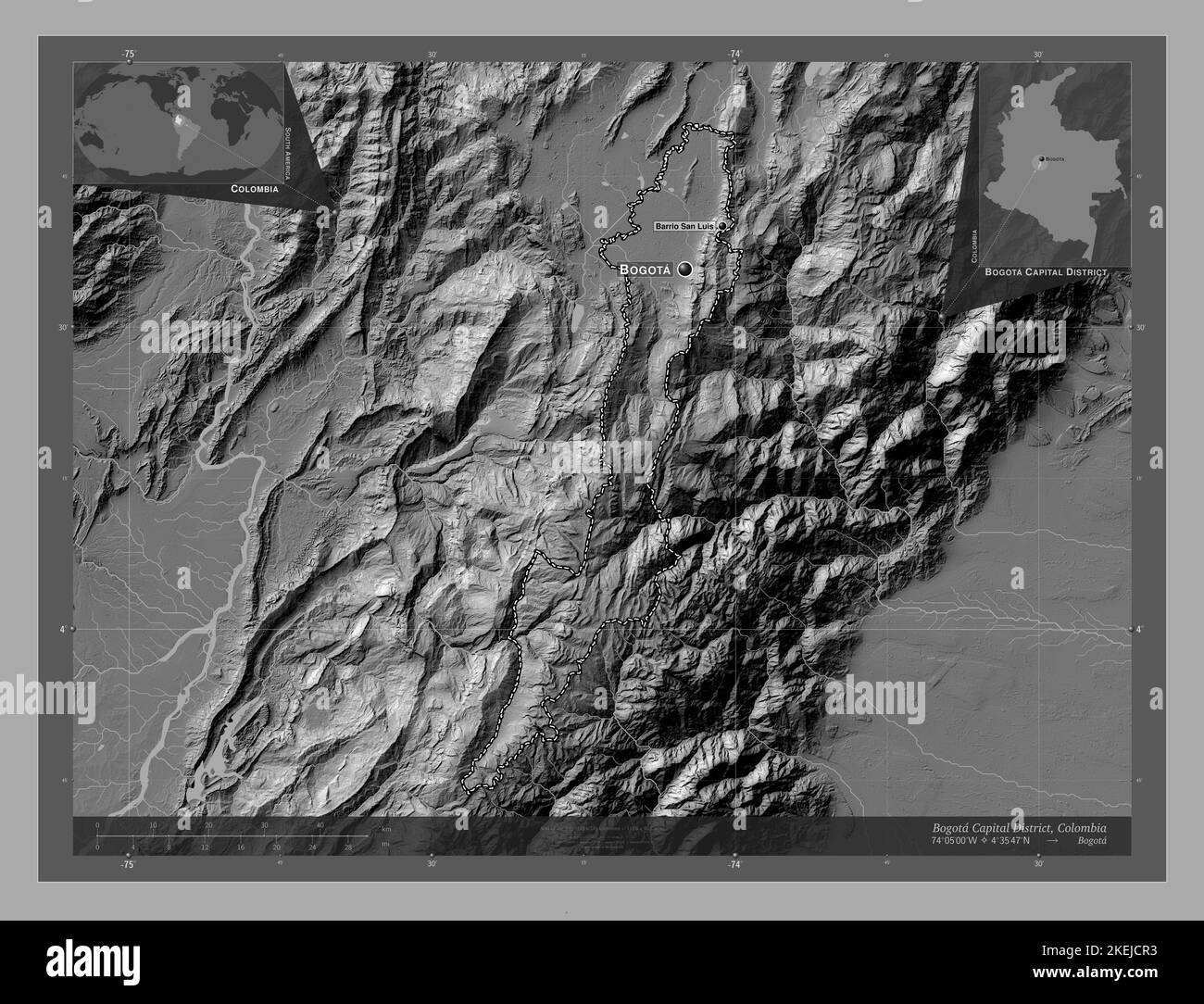 Capital District of Bogota, capital district of Colombia. Bilevel ...