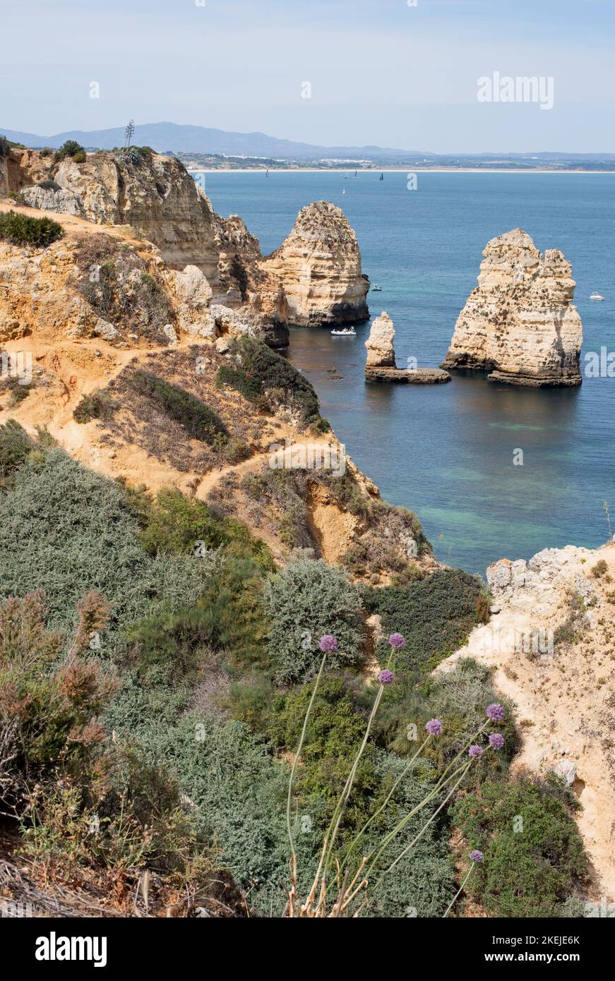 Hiking along the Algarve coast from Burgau to Lagos Stock Photo - Alamy
