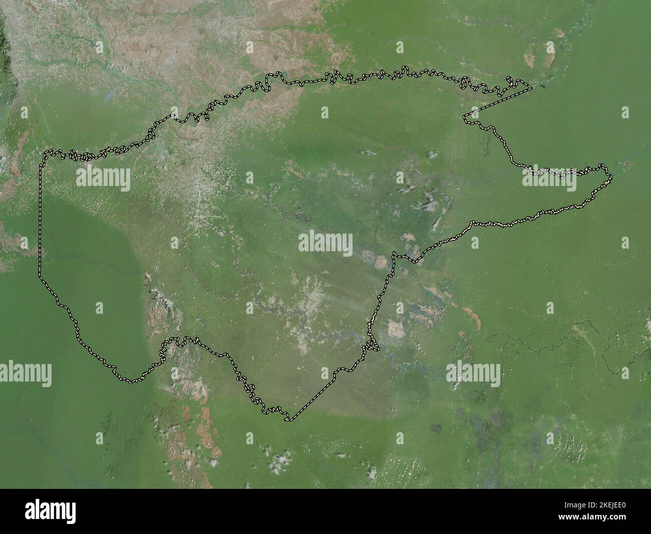 Guaviare, commissiary of Colombia. High resolution satellite map Stock ...