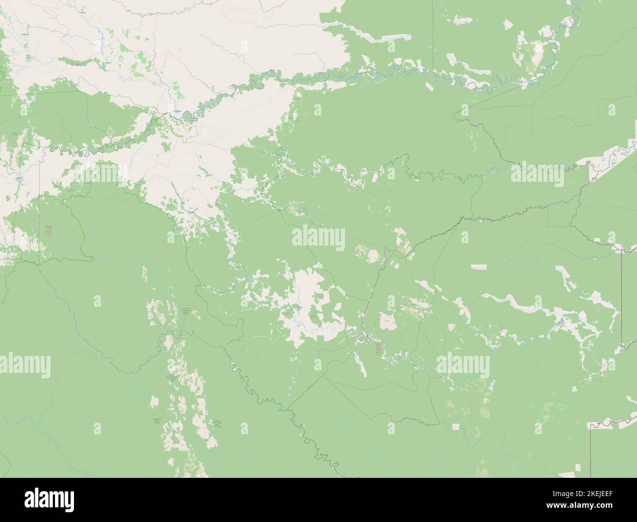 Guaviare, commissiary of Colombia. Open Street Map Stock Photo - Alamy