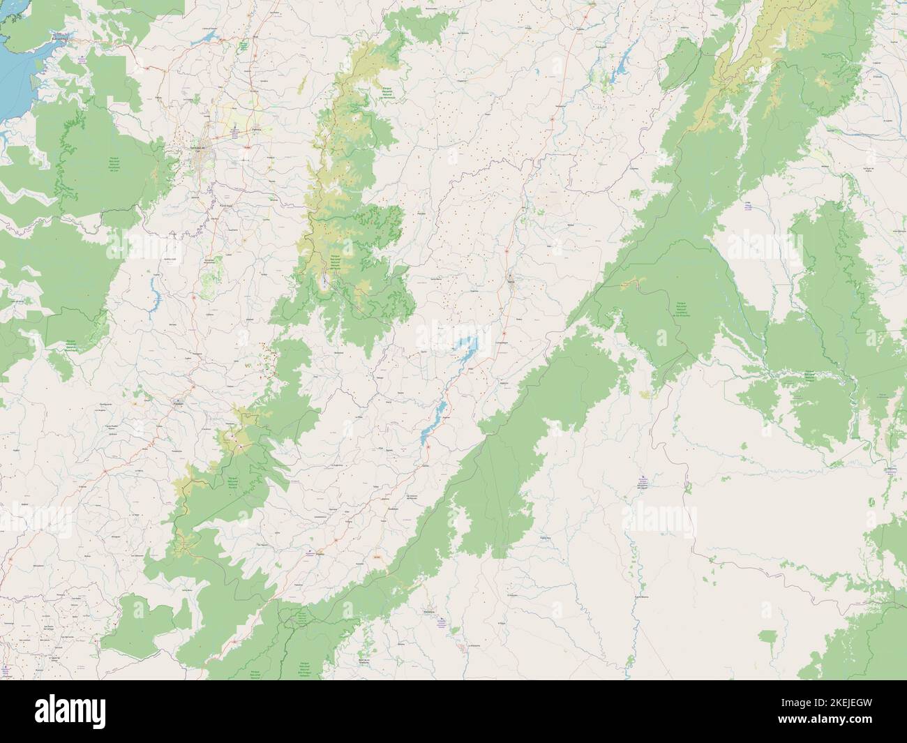 Huila, department of Colombia. Open Street Map Stock Photo - Alamy