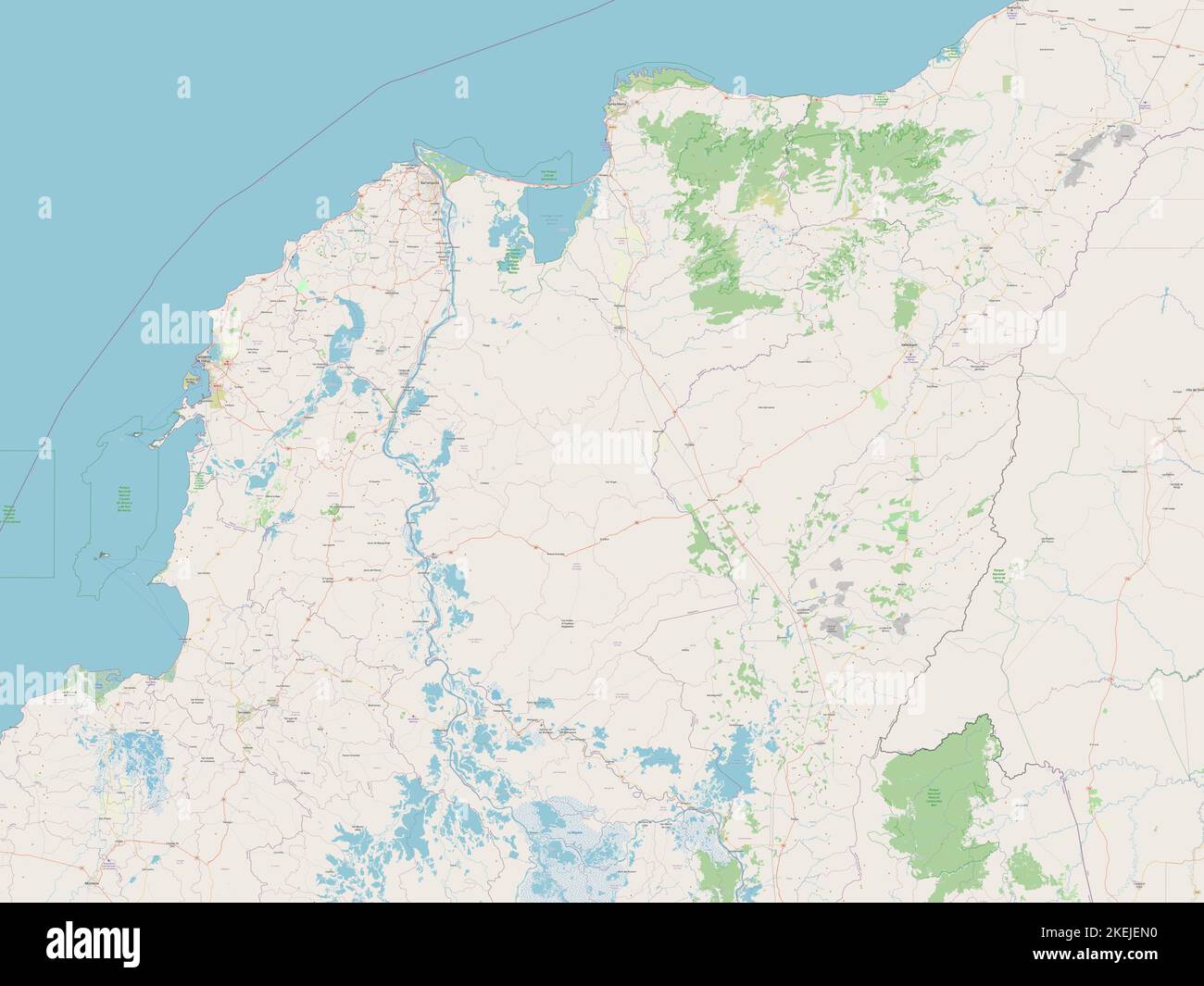 Colombia magdalena map hi-res stock photography and images - Alamy