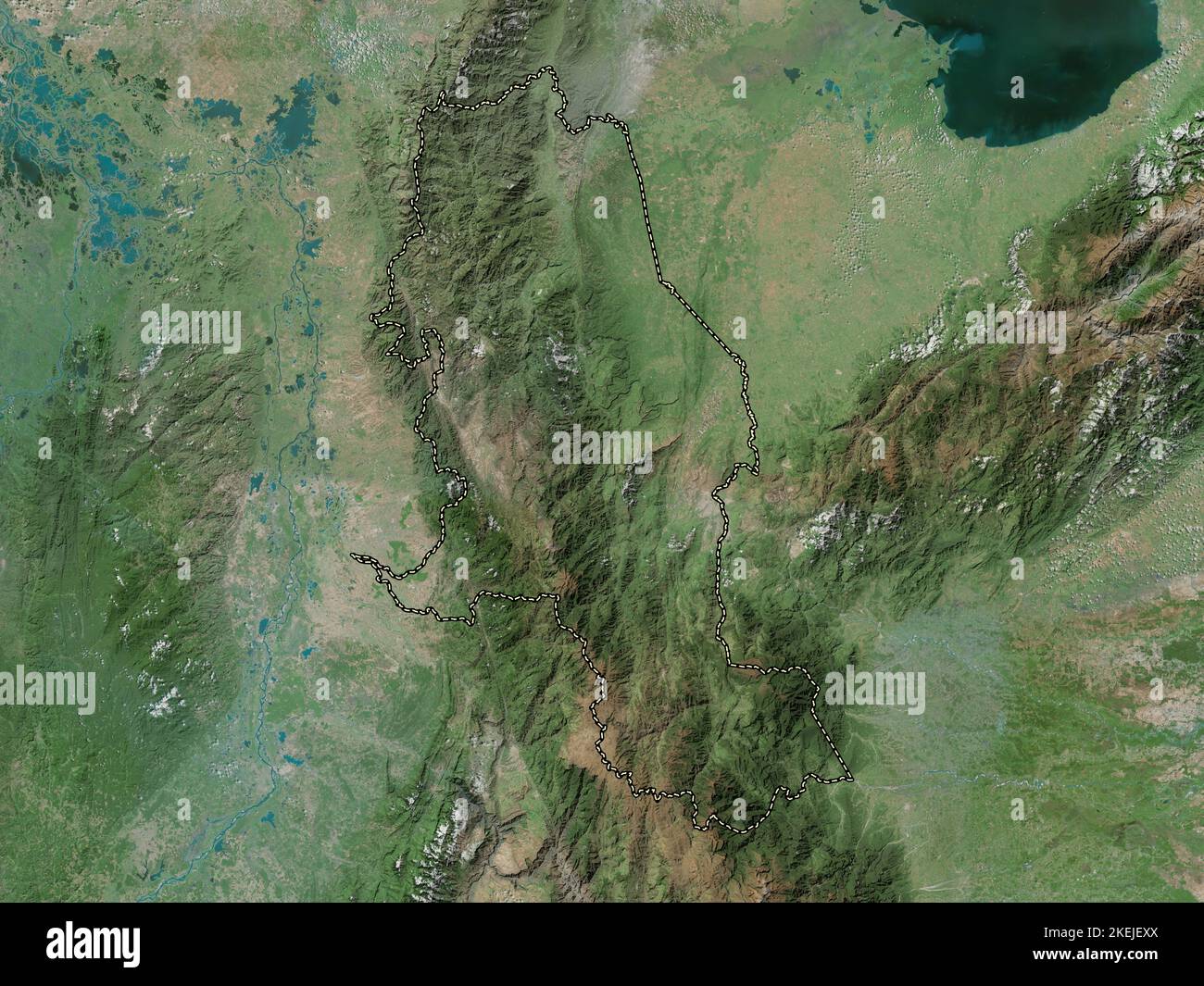 Norte de Santander, department of Colombia. High resolution satellite ...