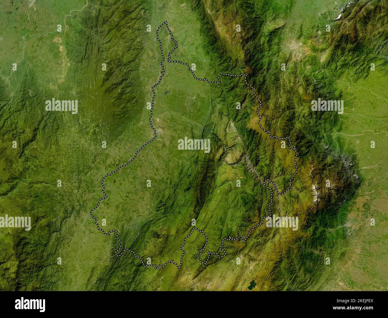Santander, department of Colombia. Low resolution satellite map Stock ...