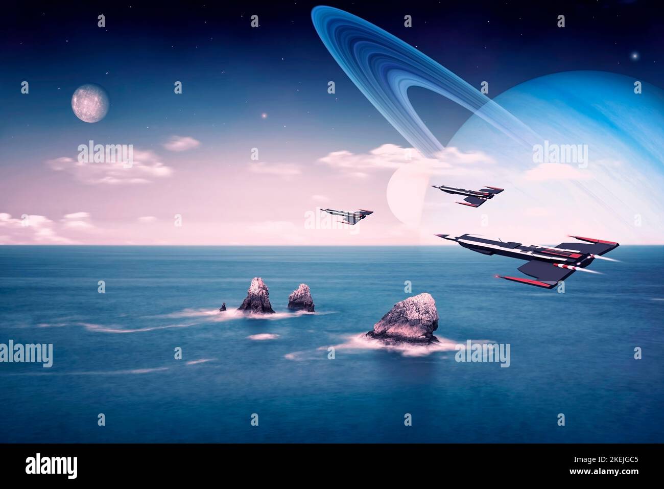 Exoplanet landscape hi-res stock photography and images - Alamy