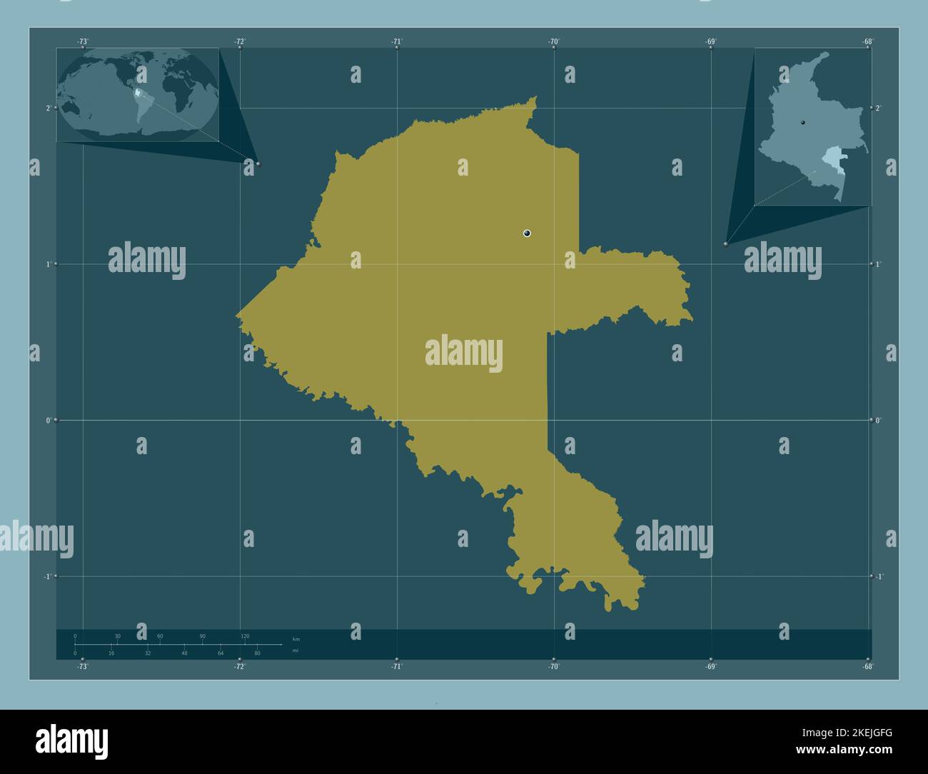 Vaupes colombia map shape hi-res stock photography and images - Alamy
