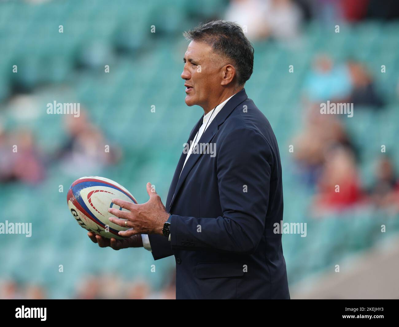London ENGLAND - November 12: Jamie Joseph Coach of Japan during Autumn ...
